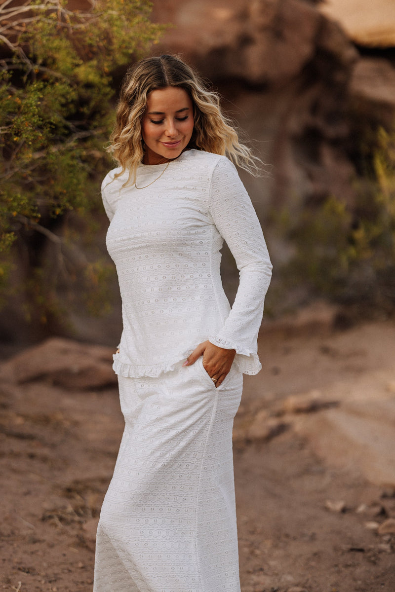 Rachel LDS Temple Top from Fehrnvi at Sophia's Style – SophiasStyle.com