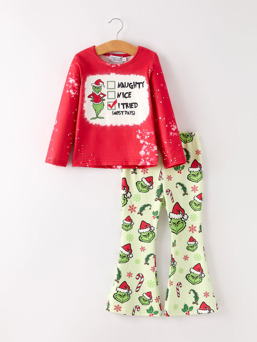 Girls Christmas Holiday Girls Set at Sophia's Style – SophiasStyle.com