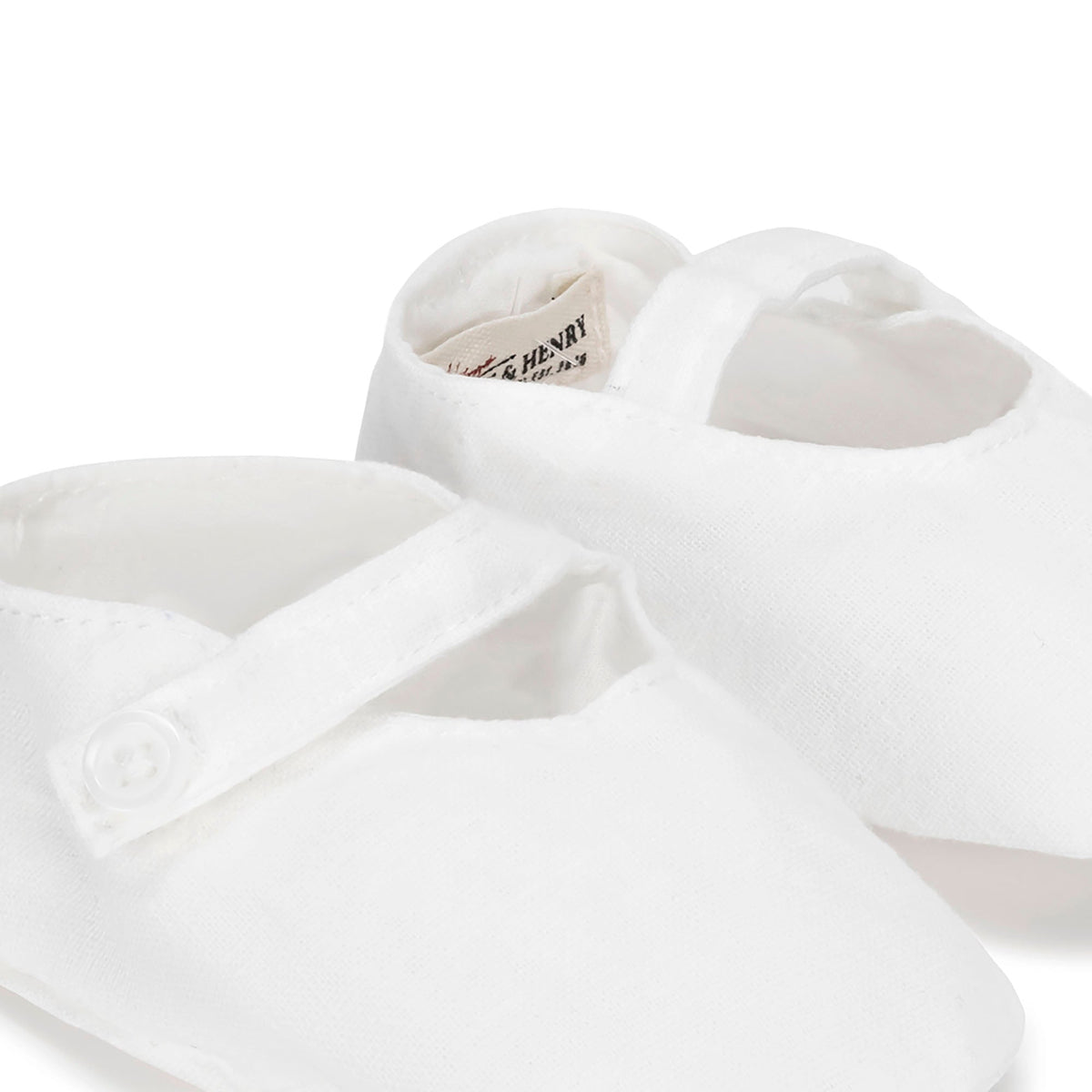 Linen Button Strap Soft Shoe from Hope & Henry at Sophia's Style ...