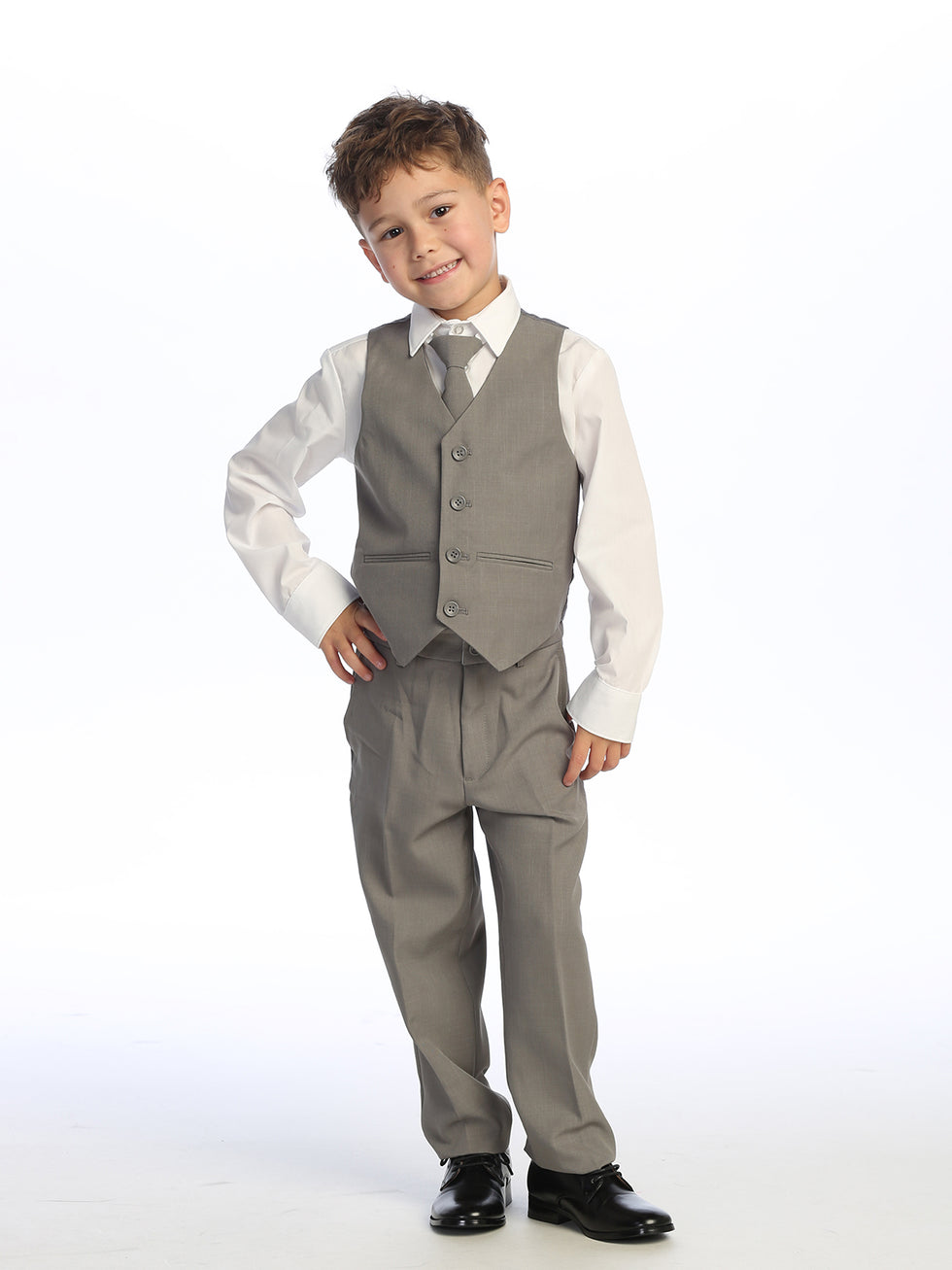 Stylish Slim Fit 5 Pieces Jacket Vest Pants Suit for Boys, Sizes 8-20 ...