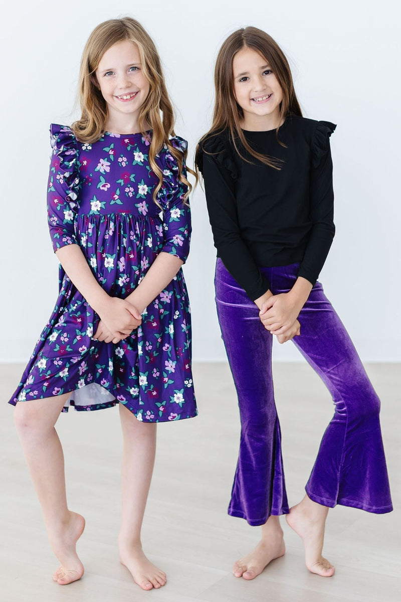Purple Velvet Bells – SophiasStyle.com