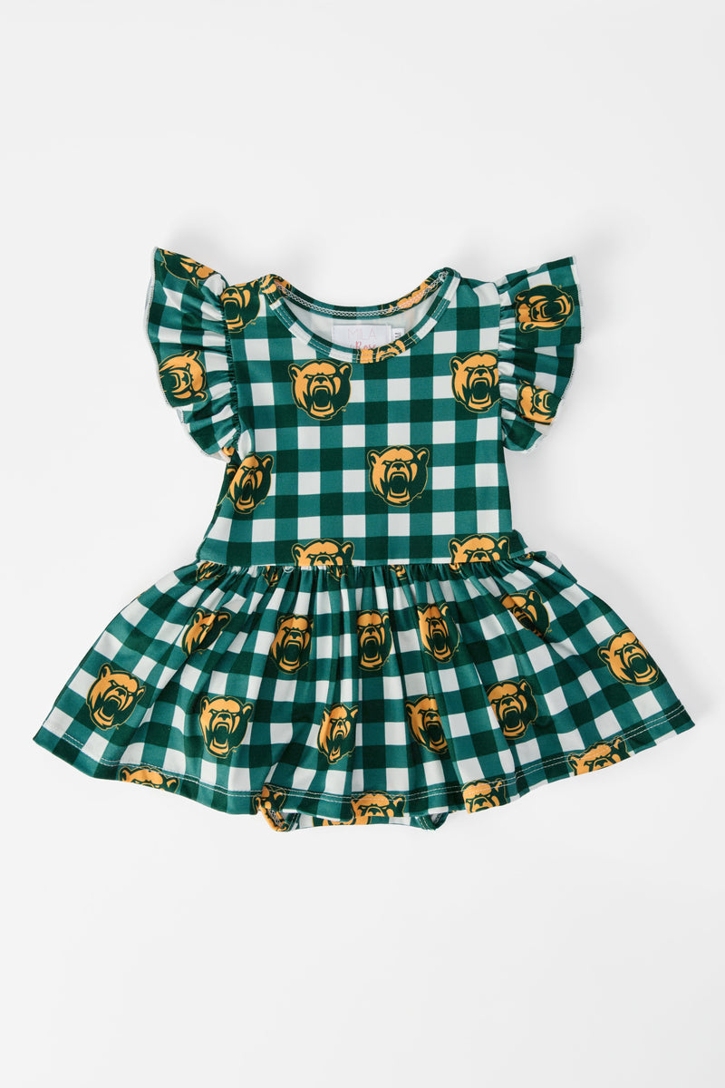 Baylor Plaid Bear Flutter Twirl Bodysuit at Sophia's Style ...