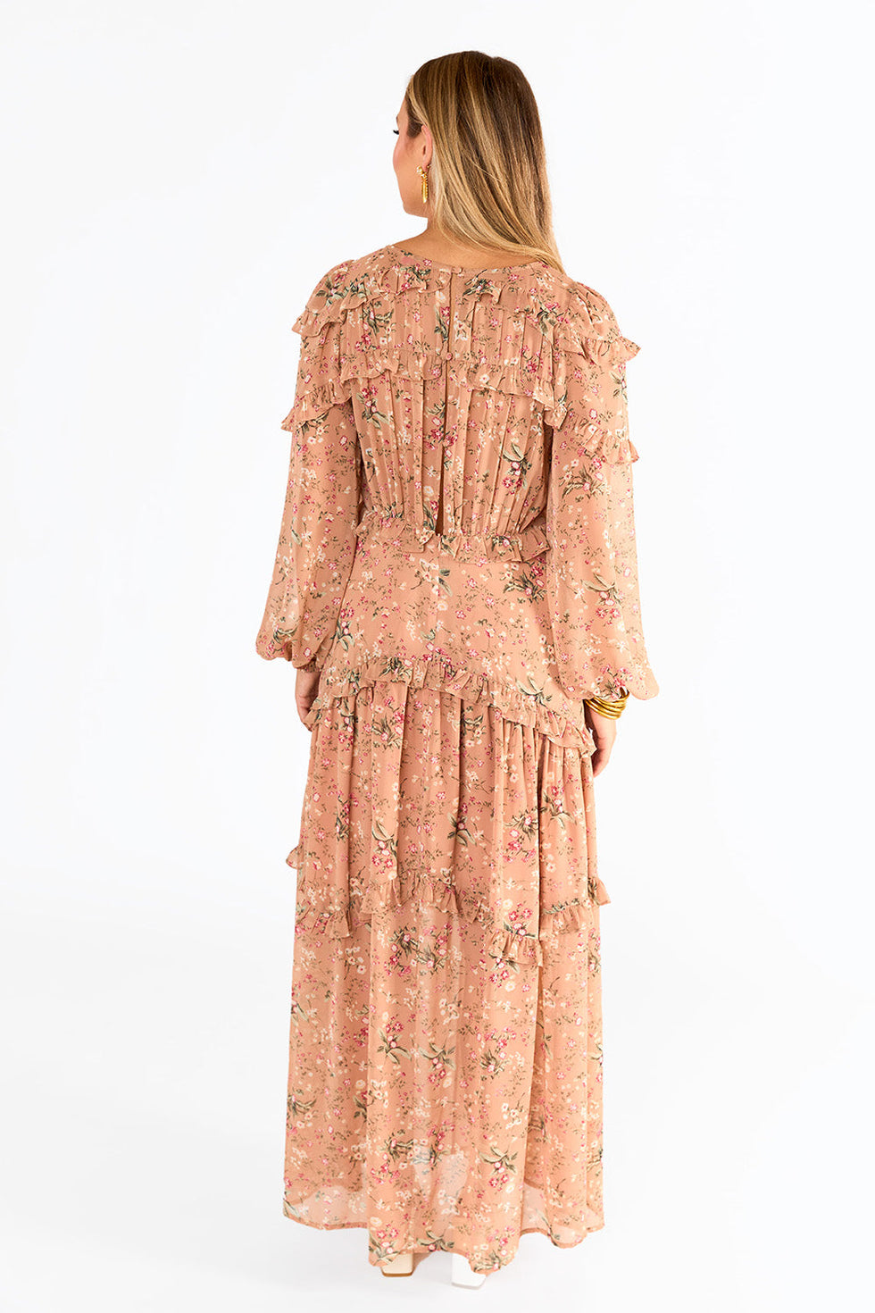 Pia Long Sleeve Maxi Dress - Adrift – SophiasStyle.com