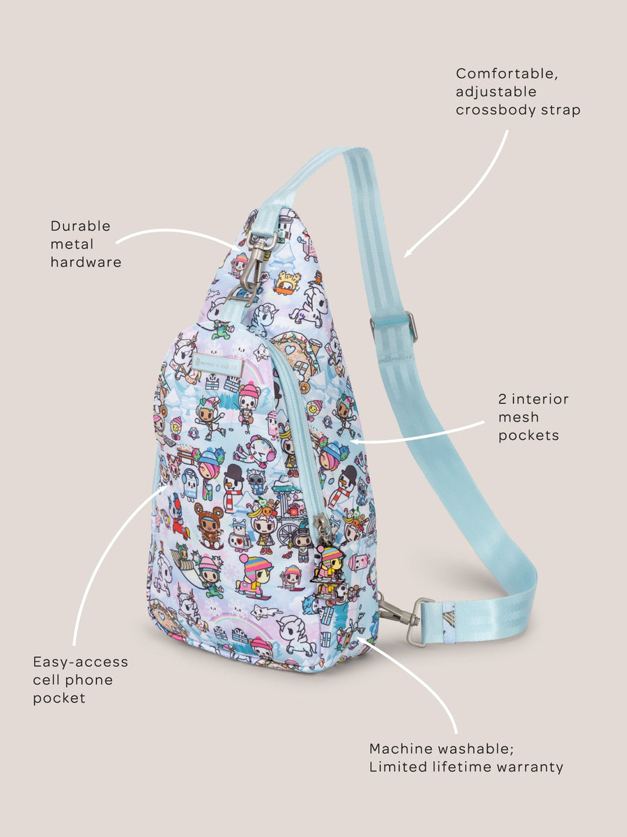 tokidoki Snow Day Crossbody Sling Diaper Bag — Ice Blue – SophiasStyle.com