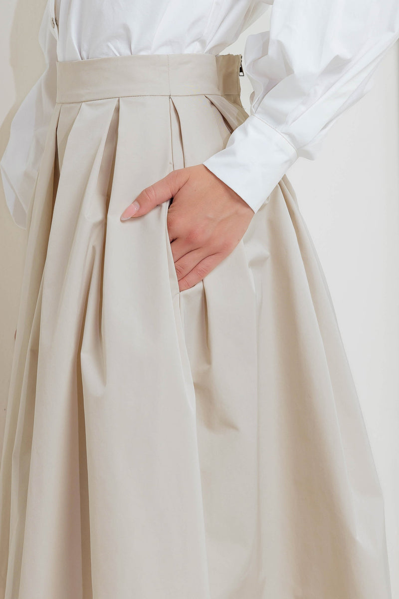 SOFT POEM WOVEN FULL MIDI SKIRT from Flying Tomato at Sophia's Style ...