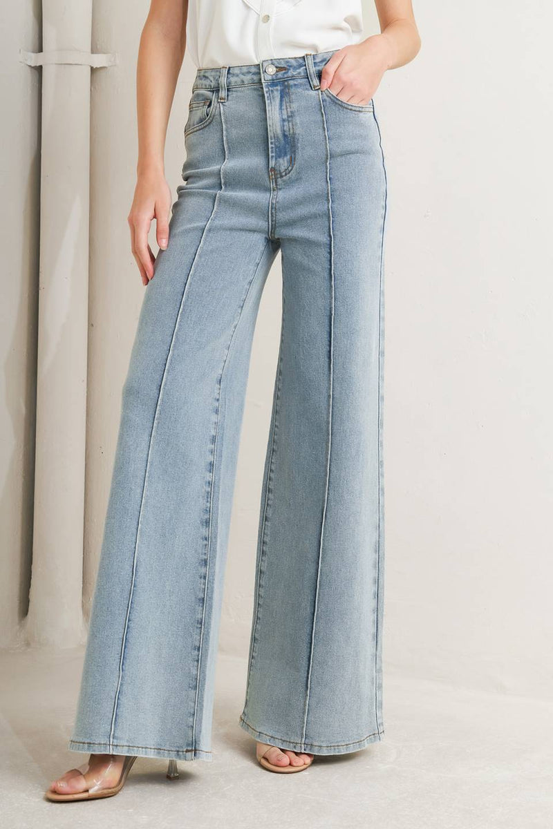 MODERN NEUTRAL DENIM PANTS at Sophia's Style – SophiasStyle.com