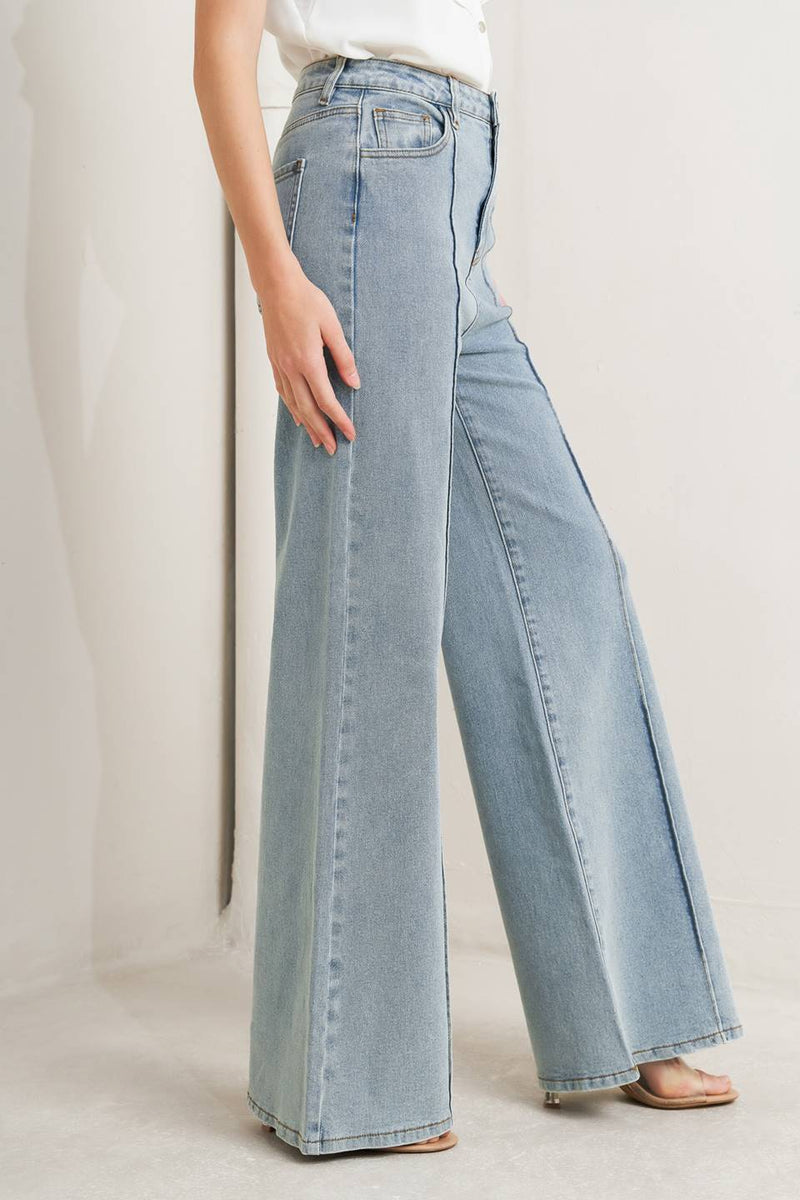 MODERN NEUTRAL DENIM PANTS at Sophia's Style – SophiasStyle.com