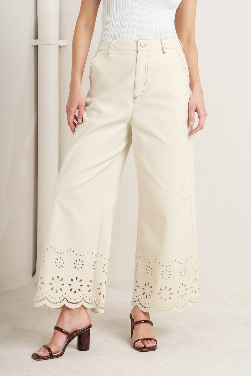 SUNDAY LEAF TWILL CULOTTE PANTS at Sophia's Style – SophiasStyle.com
