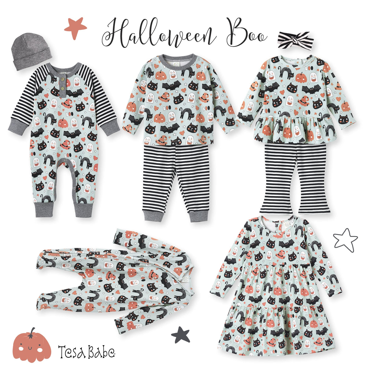 Halloween Pumpkin-Pals Bamboo Dress at Sophia's Style – SophiasStyle.com