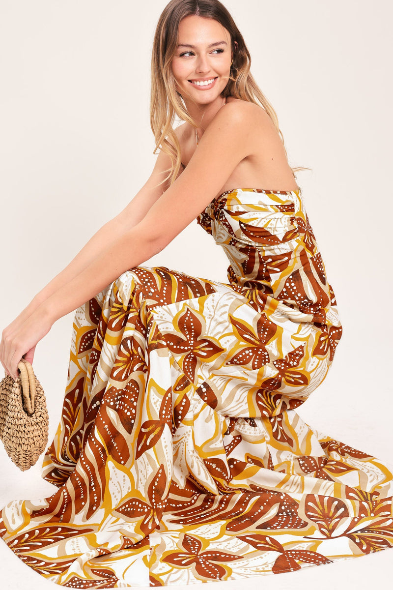 AMBER PALM PARADISE WOVEN MAXI DRESS at Sophia's Style – SophiasStyle.com