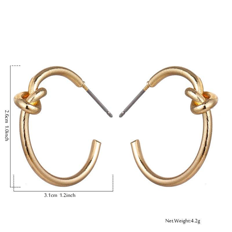 Knot Hoop Earrings from Hollywood Sensation at Sophia's Style ...