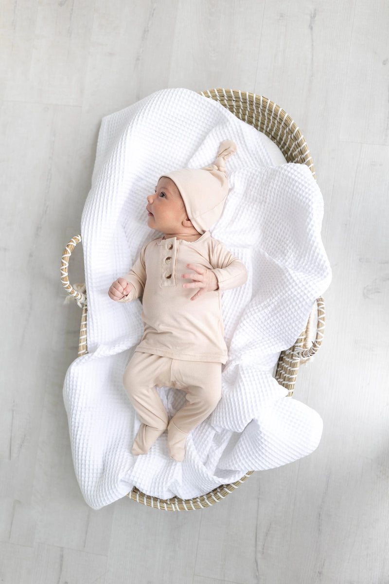 Top and Bottom Outfit Set Gender-Neutral Newborn Clothes - Sand from ...