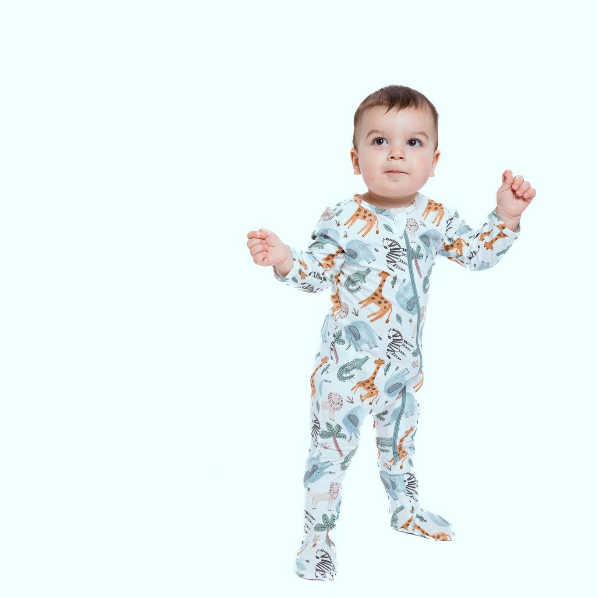 Organic Footie - Safari Animals – SophiasStyle.com