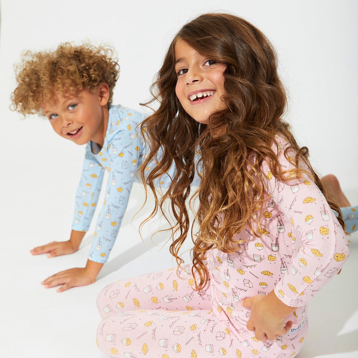 Milk & Cookies Pink Bamboo Kids Pajamas – SophiasStyle.com