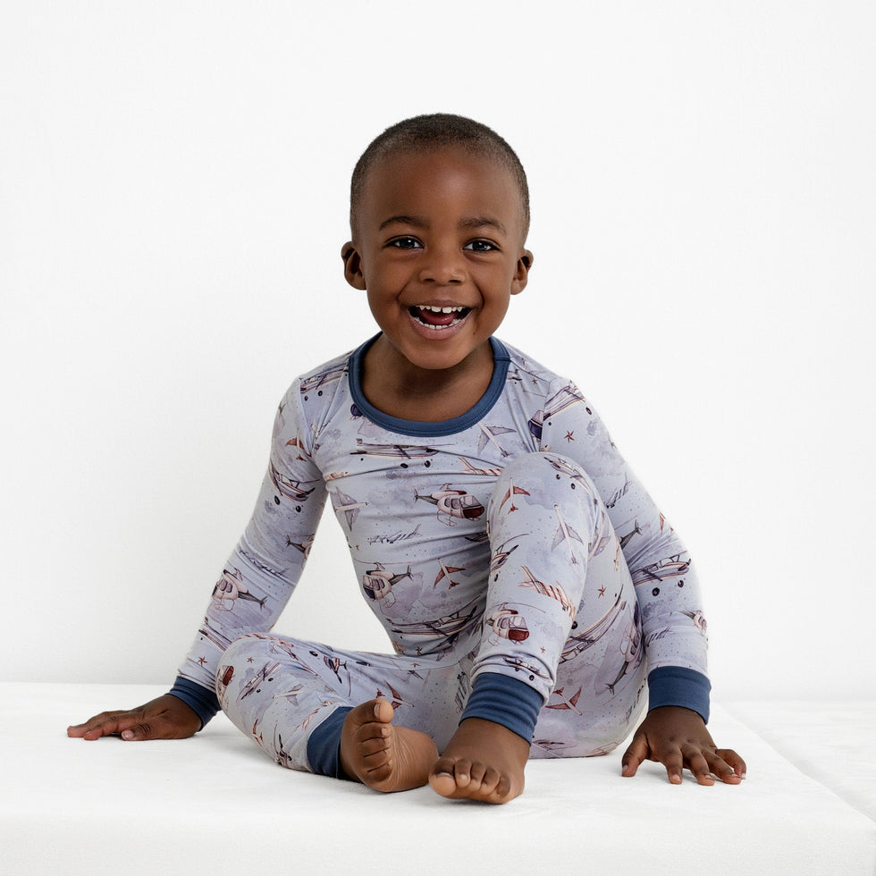 Plane & Simple (Airplanes) Long Sleeve PJ's from Big Dreams Little ...