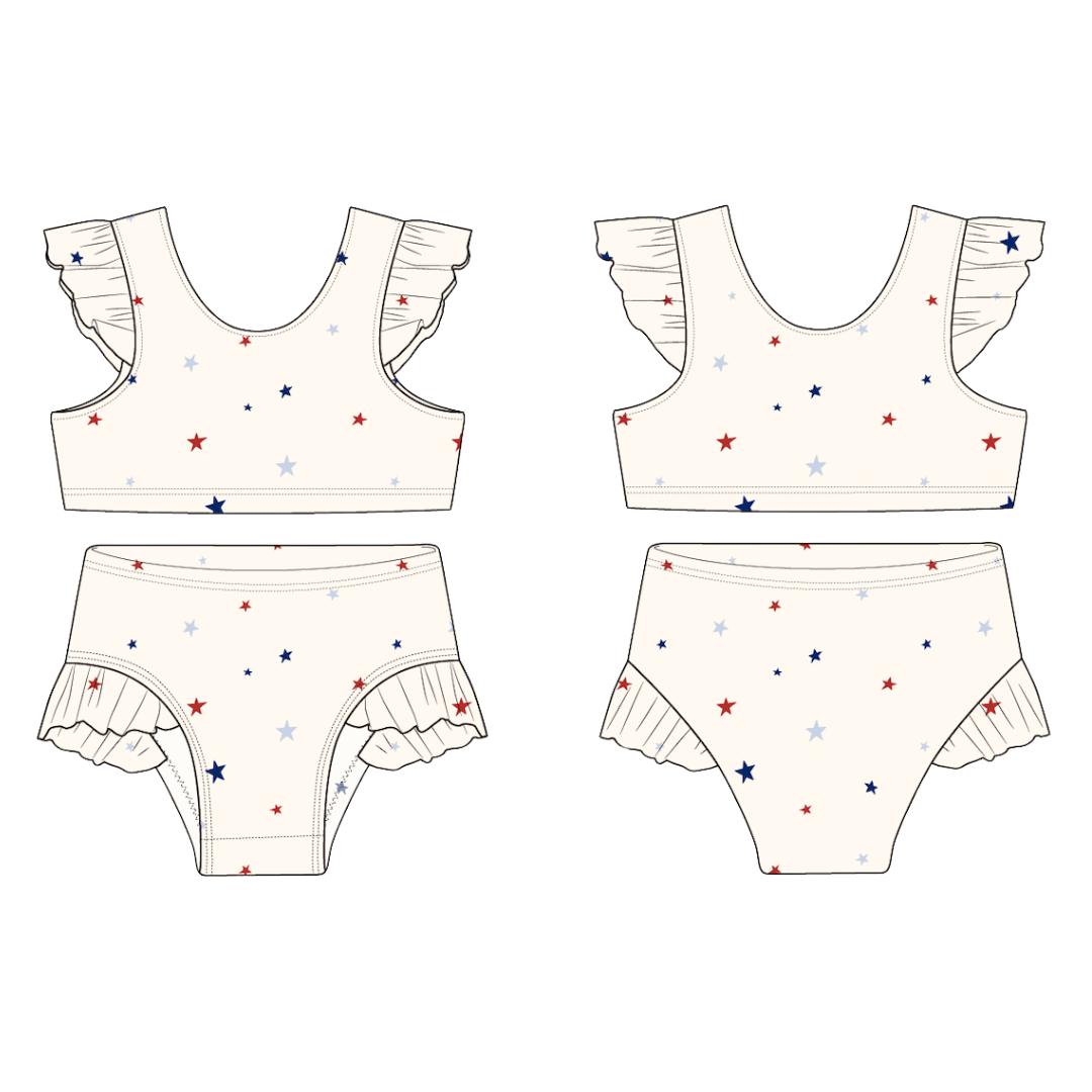 Little Fireworks Flutter Bikini from Sweet P Baby Co. at Sophia's Style ...
