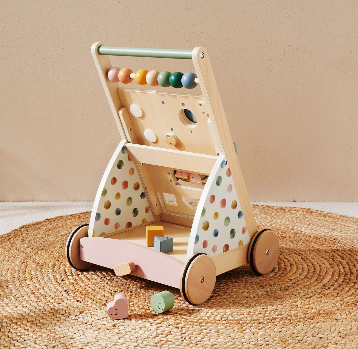 Tiny Land® Versatile Natural Wooden Baby Walker – SophiasStyle.com