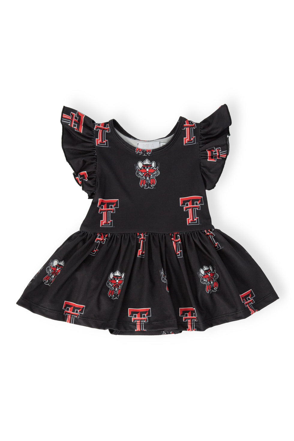 Texas Tech Black Raider Red Flutter Twirl Bodysuit at Sophia's Style ...