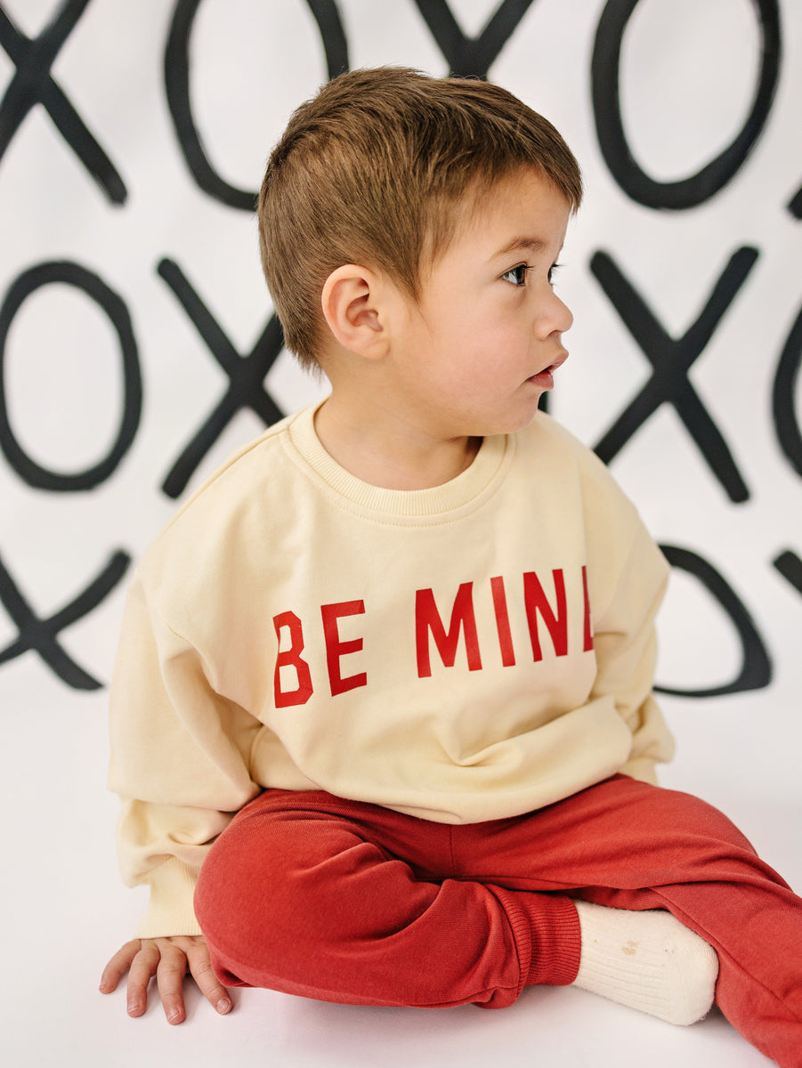 Be Mine Crewneck Sweatshirt - Cream at Sophia's Style – SophiasStyle.com