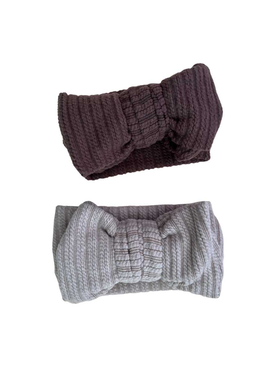 Luna + Luca Top Knot Headband - Brown – SophiasStyle.com