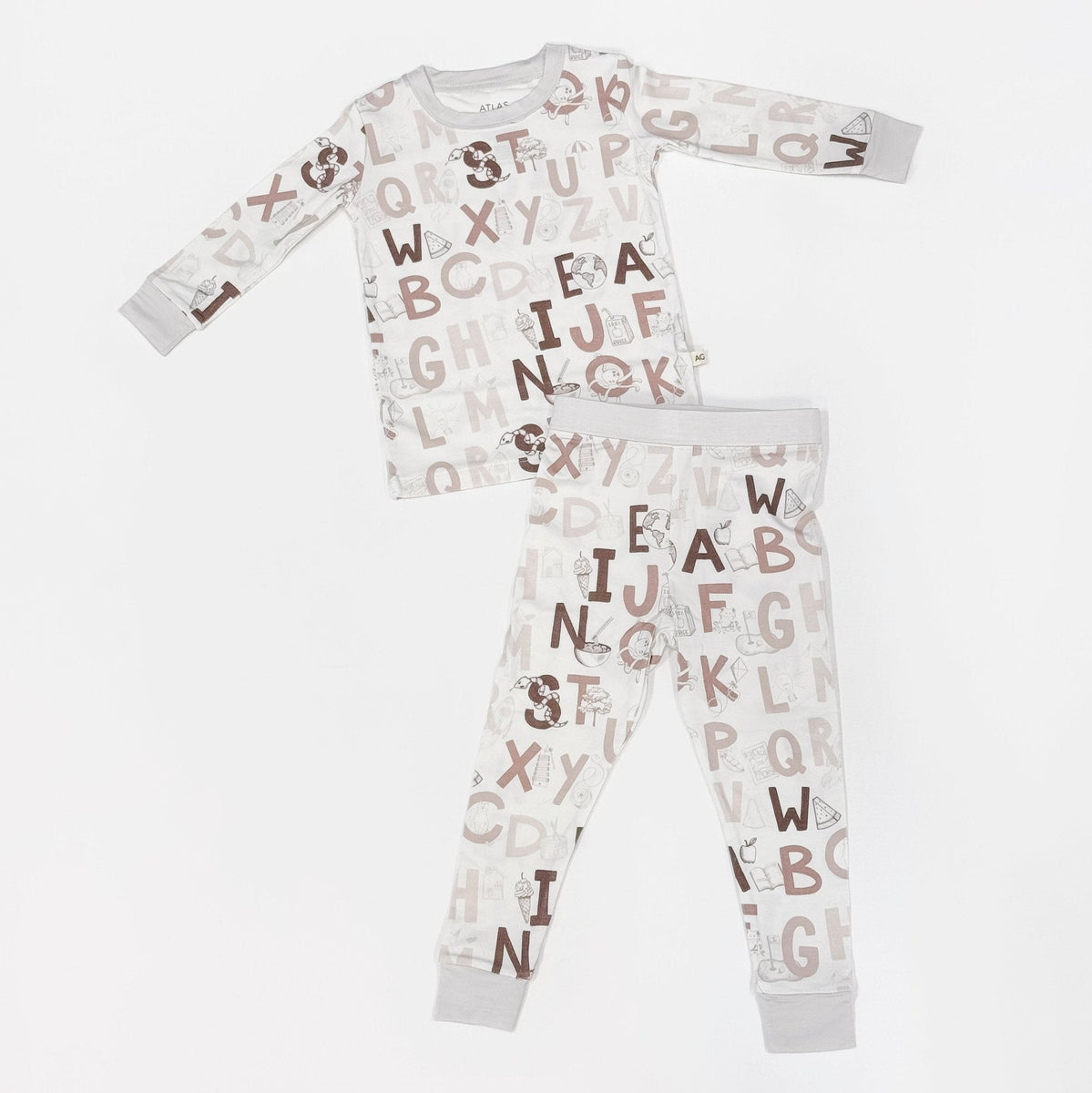 Alphabet Bamboo Pajamas at Sophia's Style – SophiasStyle.com