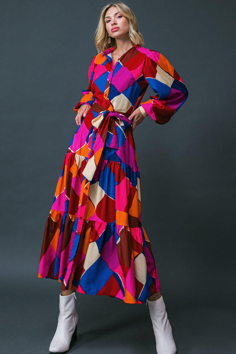 WISE WOMAN WOVEN MIDI DRESS from Flying Tomato at Sophia's Style ...