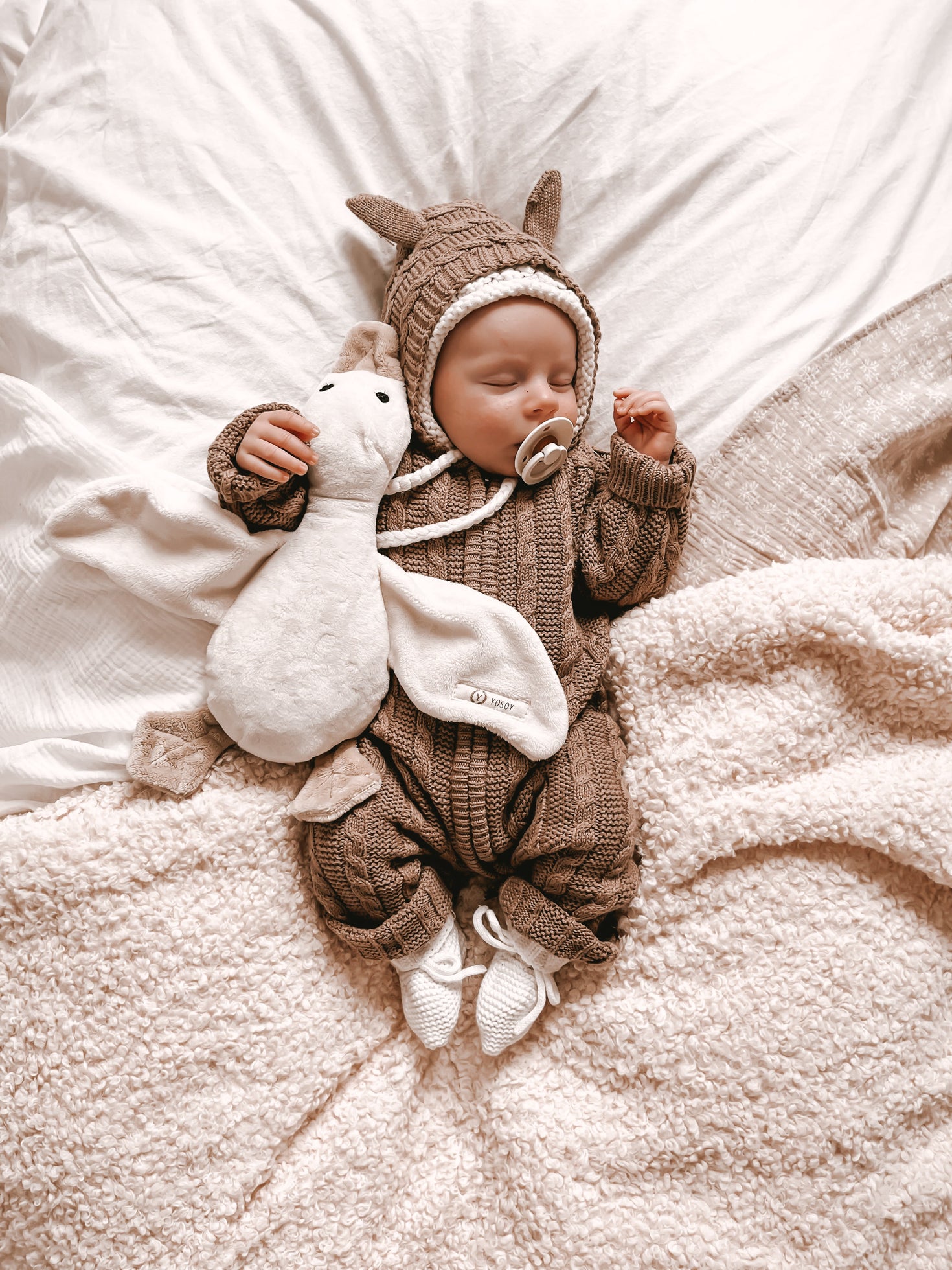 Luna + Luca Baby Bear Jumpsuit - Acorn at Sophia's Style – SophiasStyle.com