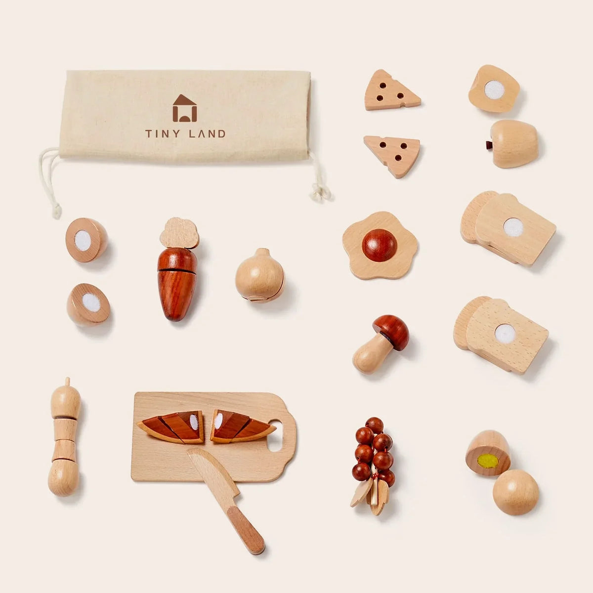 Tiny Land® Wooden Cut and Play Food Toys – SophiasStyle.com