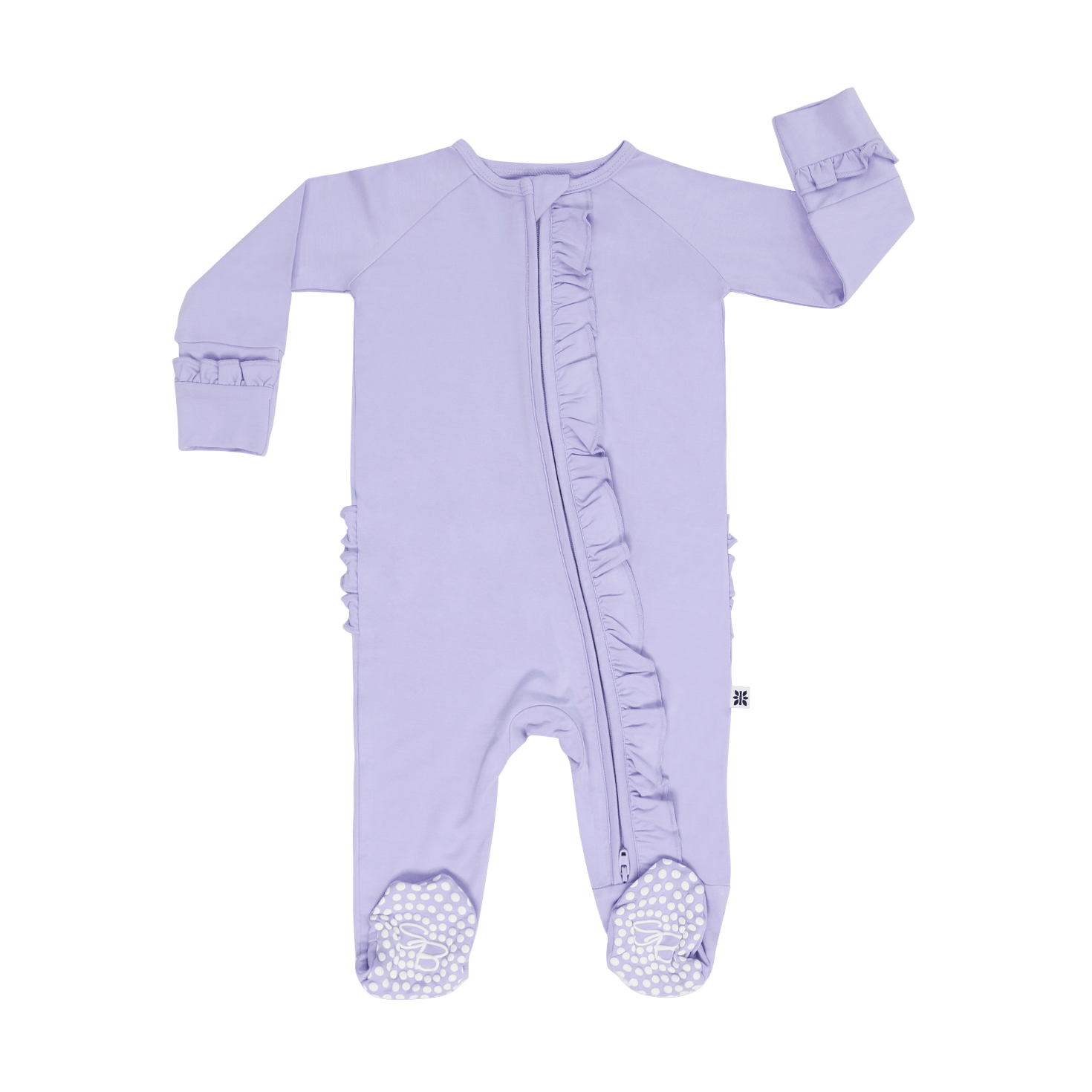 Violets Are Violet Ruffle Footie – SophiasStyle.com