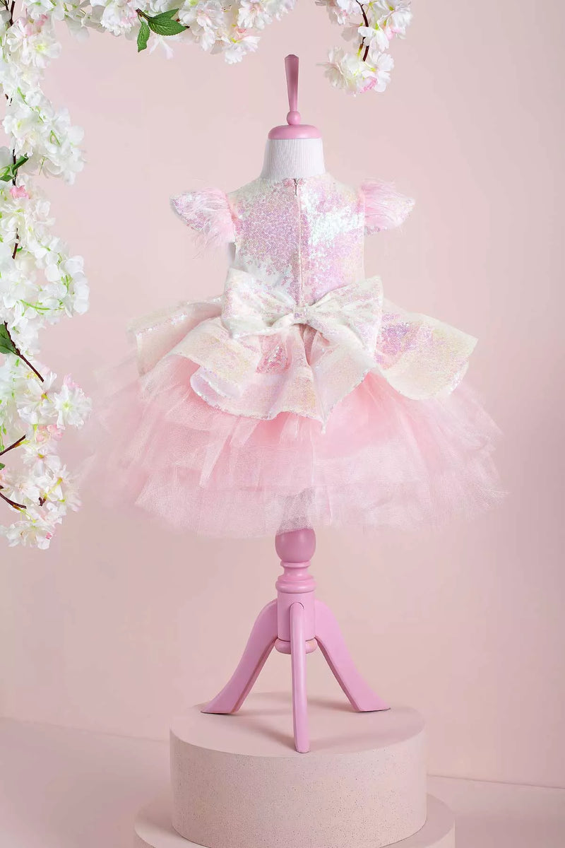 Cara Light Pink Party Dress – SophiasStyle.com